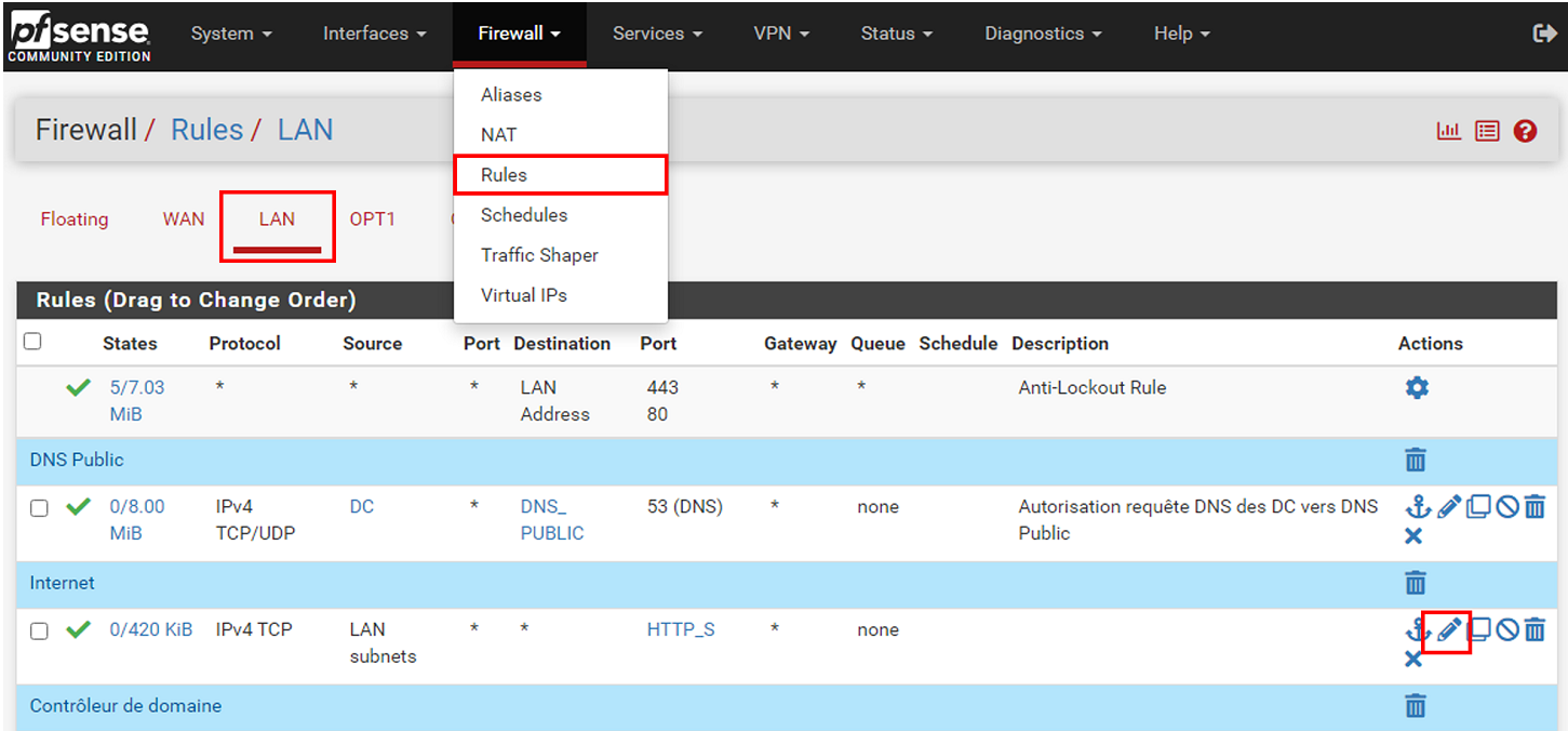Filtrage Web avec Pfsense, Squid & SquidGuard - Pandawan